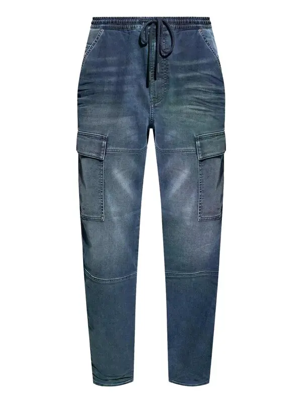 DIESEL® D-krooley Drawstring Cargo Jeans - Blue