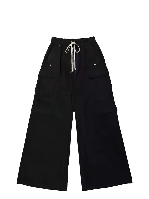 Rick Owens Drawstring Wide-leg Trousers - Black