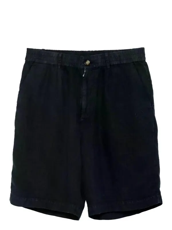 Brunello Cucinelli Linen Bermuda Shorts - Blue