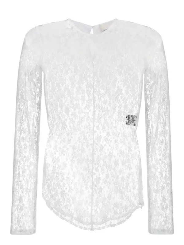 Isabel Marant Étoile Toyela Lace Top - White
