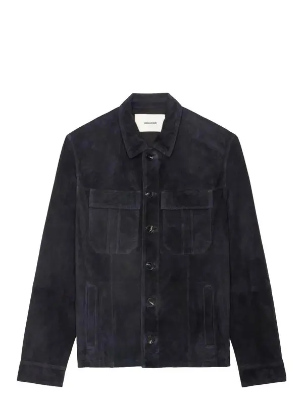 Zadig&Voltaire Kuba Suede Jacket - Blue