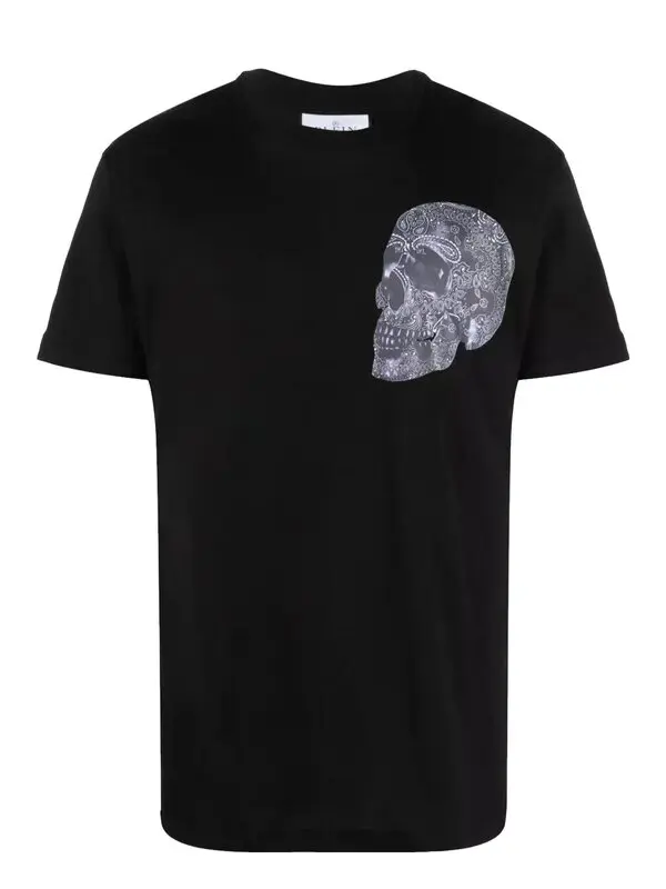 Philipp Plein Skull-print Cotton T-shirt - Black
