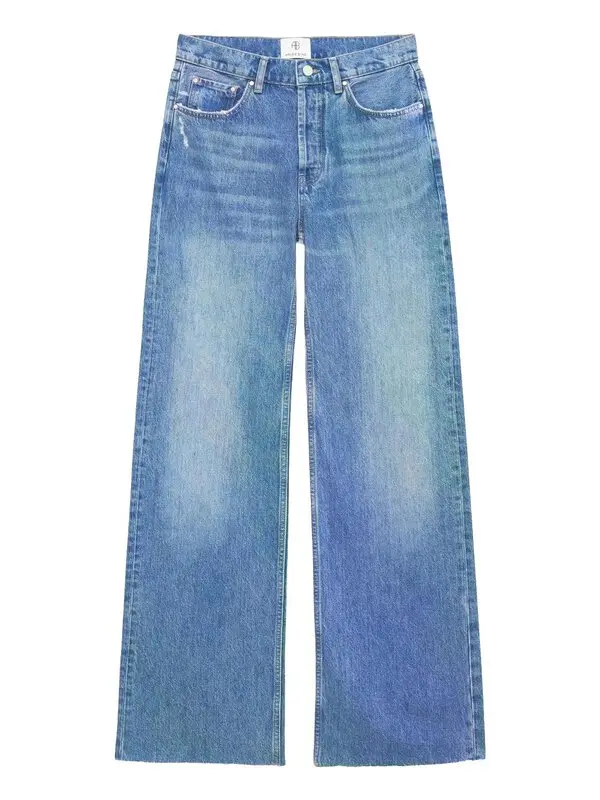 ANINE BING Hugh Wide-leg Jeans - Blue