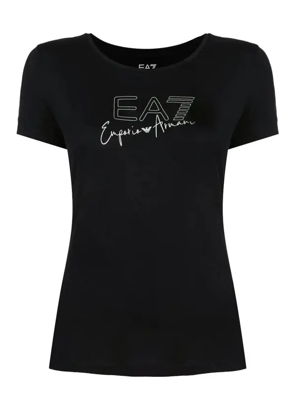 EA7 Logo-print T-shirt - Black