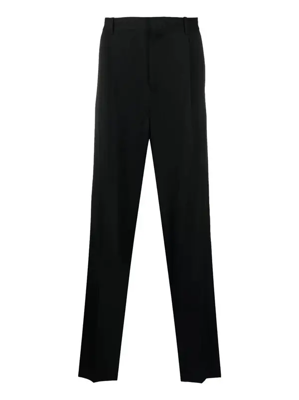 BOTTER Straight-leg Pleated Wool Trousers - Black
