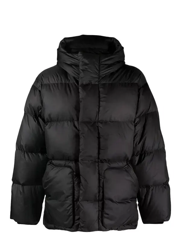 IENKI IENKI Michlin Zip-up Quilted Hooded Jacket - Black