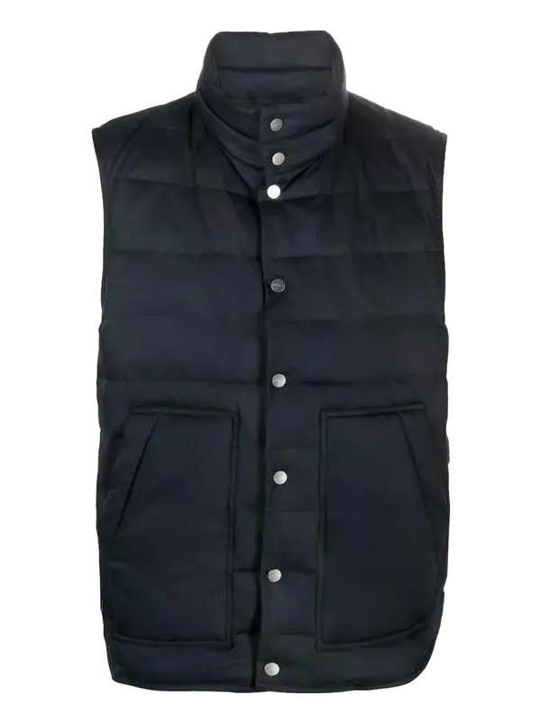 Kiton Padded Gilet - Blue