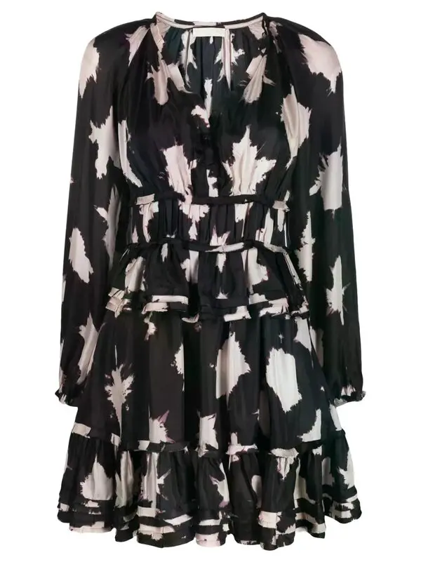 Ulla Johnson Emery Tie-dye Mini Dress - Black