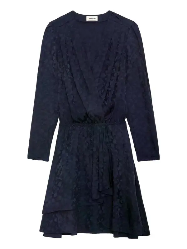Zadig&Voltaire Rogers Jac Leo Mini Dress - Blue