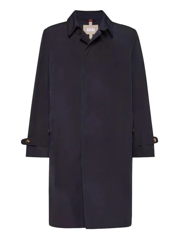 Brunello Cucinelli Single-breasted Trench Coat - Blue