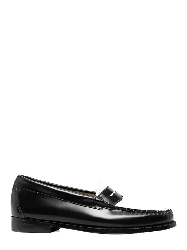 G.H.BASS Leather Ballerina Flats - Black