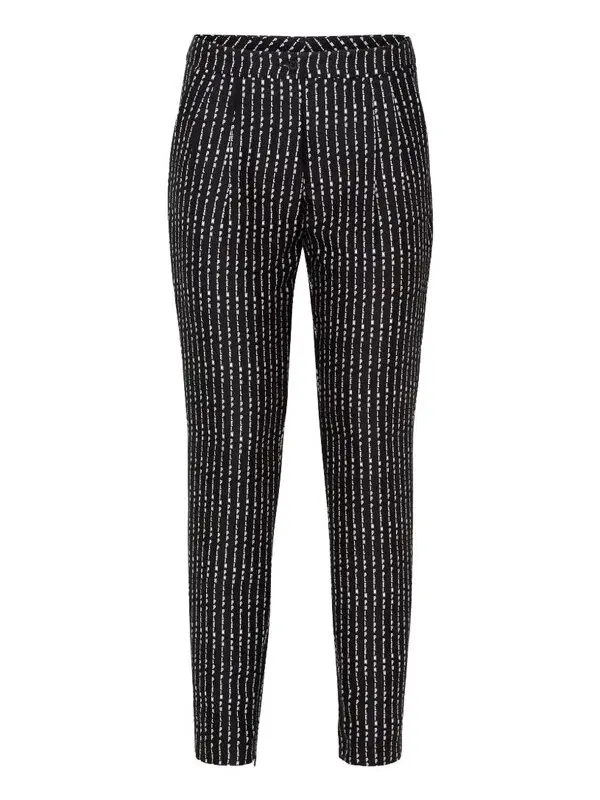 Philipp Plein Pinstriped Plein Trousers - Black