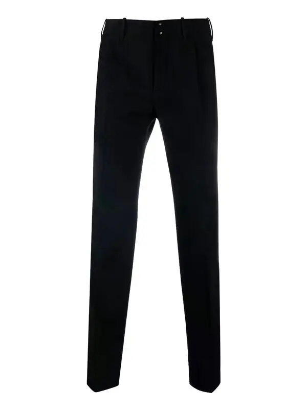 Incotex Mid-rise Straight-leg Trousers - Blue