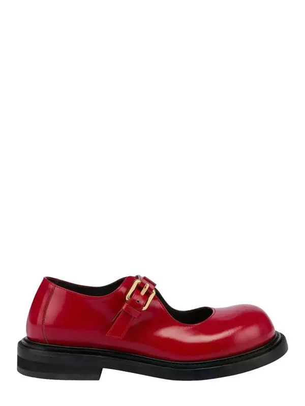 Moschino Olivia Buckled Loafers - Red