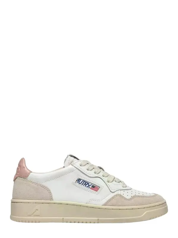 AUTRY Medalist Leather-suede Lace-up Sneakers - White