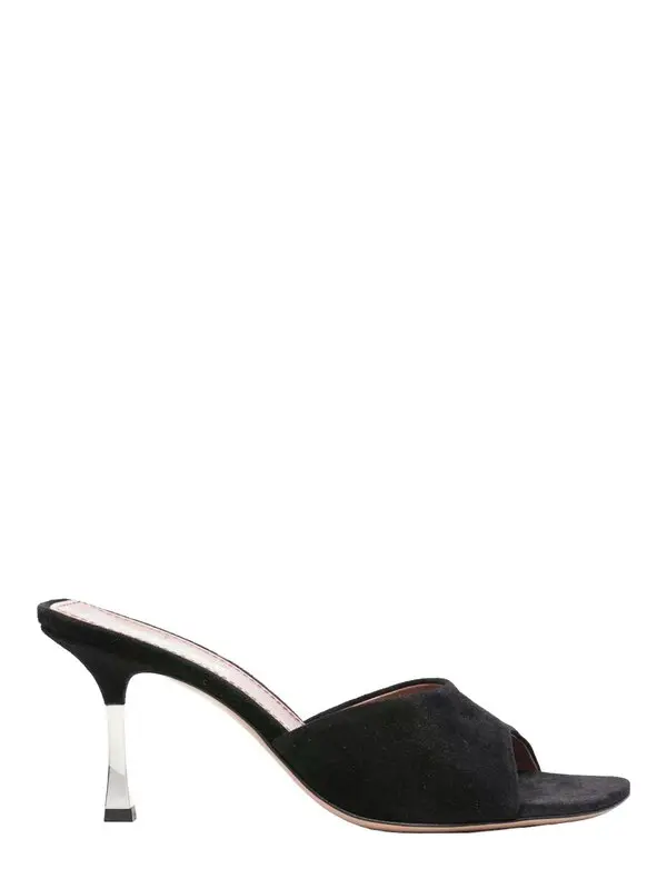 Paris Texas 75mm Lorena Mules - Black