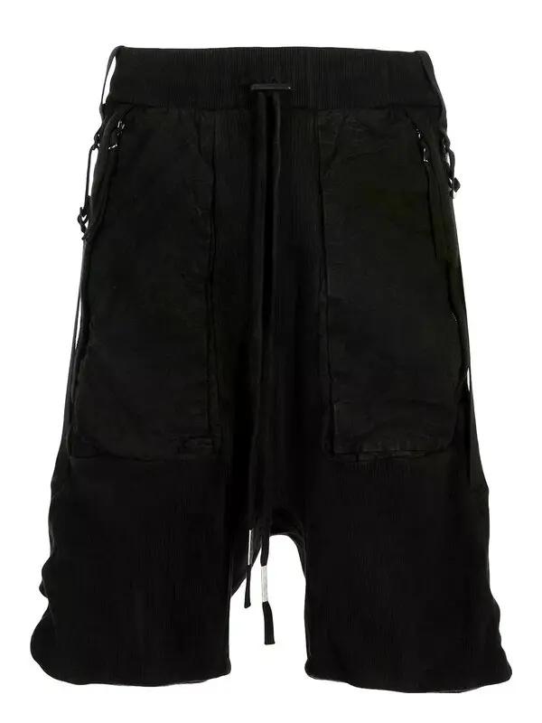 Boris Bidjan Saberi Drop-crotch Cargo Shorts - Black