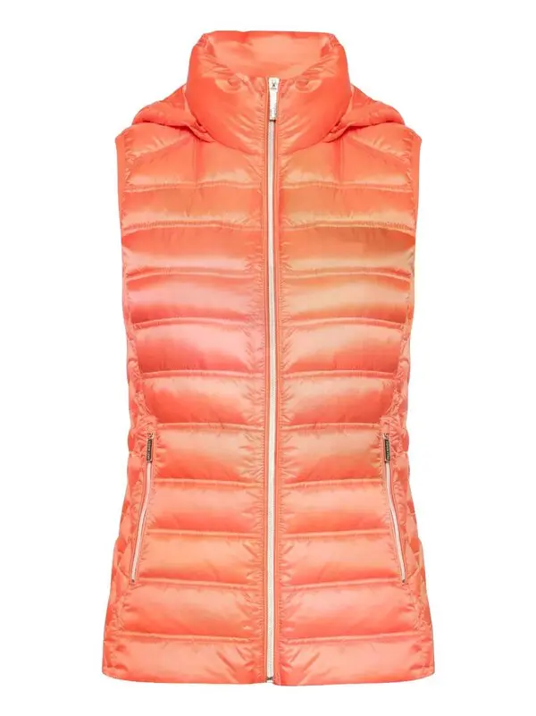 Michael Kors Detachable-hood Down Gilet - Orange