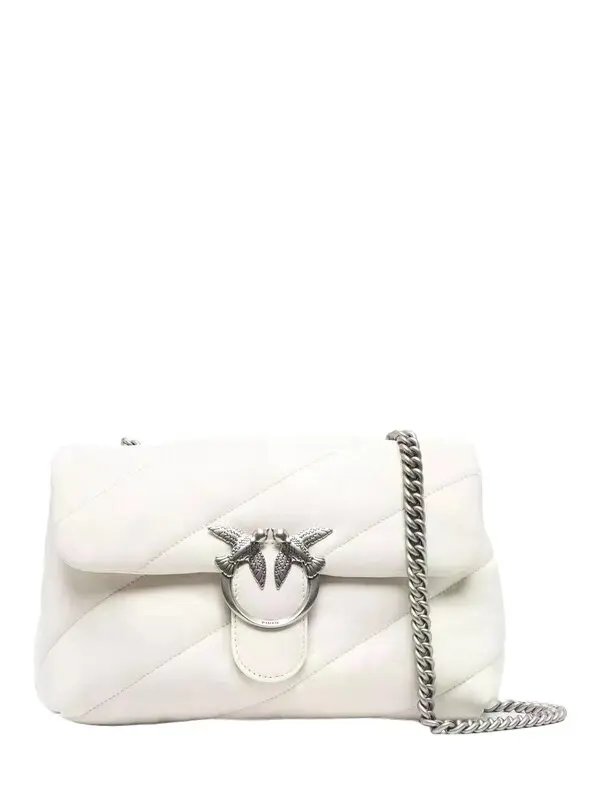 Pinko Medium Classic Love Puff Crossbody Bag - White