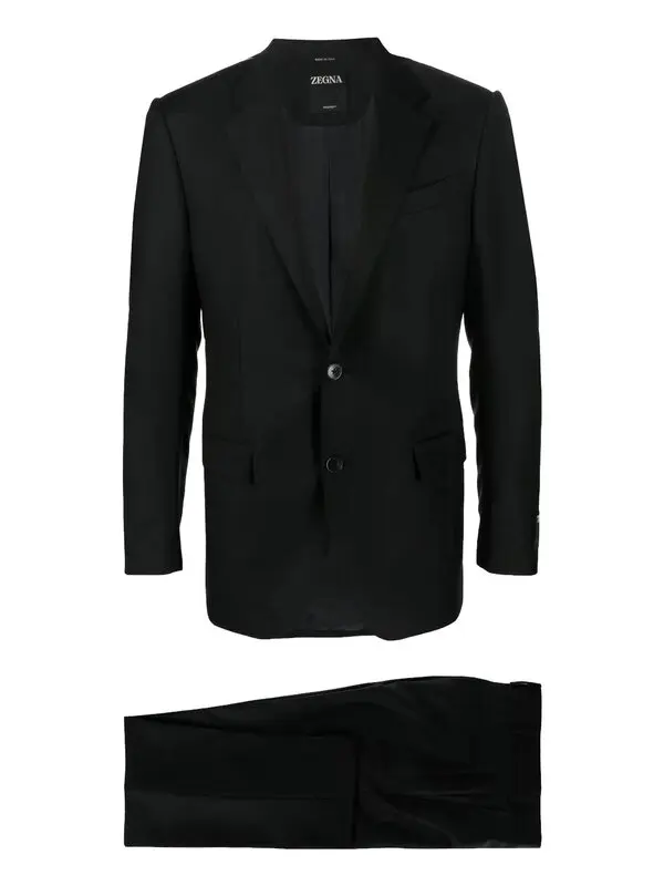 Zegna Trofeo™ Wool Single-breasted Suit - Black