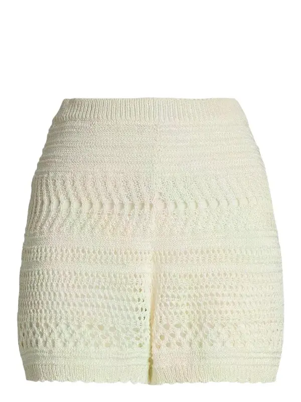 Ralph Lauren Crochet Knit Shorts - Neutrals