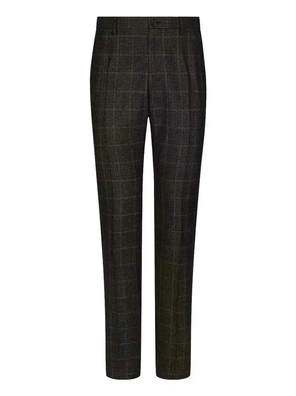 Dolce & Gabbana Plaid-check Tailored Trousers - Neutrals
