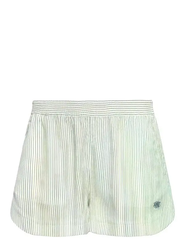Stella McCartney Silk Striped Shorts - White