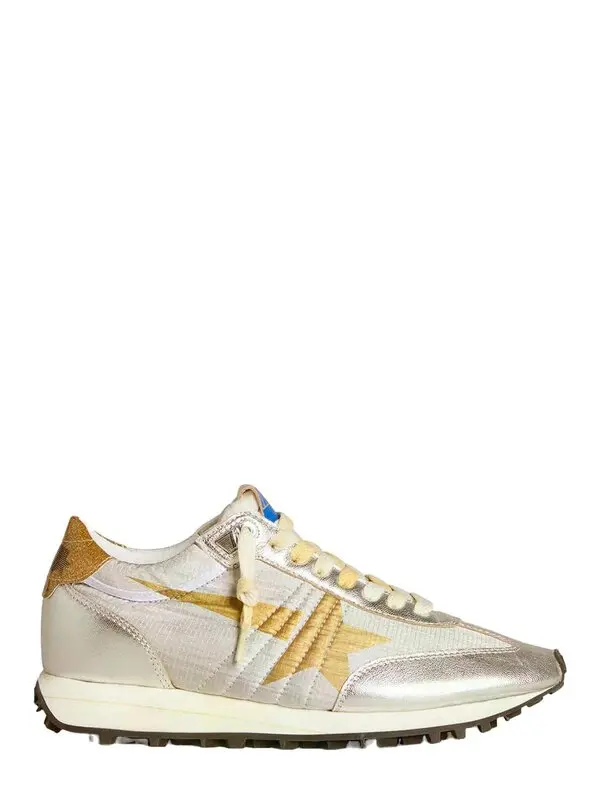 GOLDEN GOOSE Marathon Ripstop Nylon Trainers - Silver