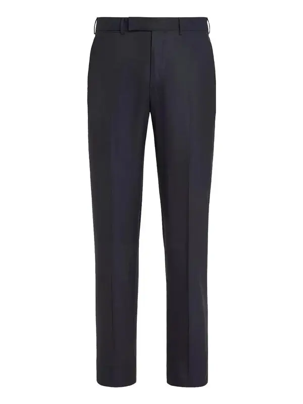 Zegna 15milmil15 Tailored Wool Trousers - Blue