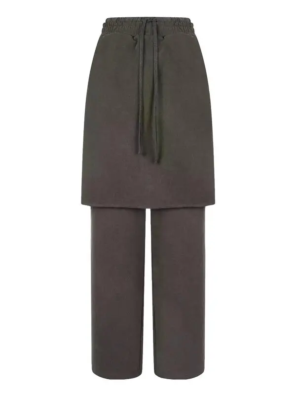 STUDIO TOMBOY Layered Skirt Trousers - Grey