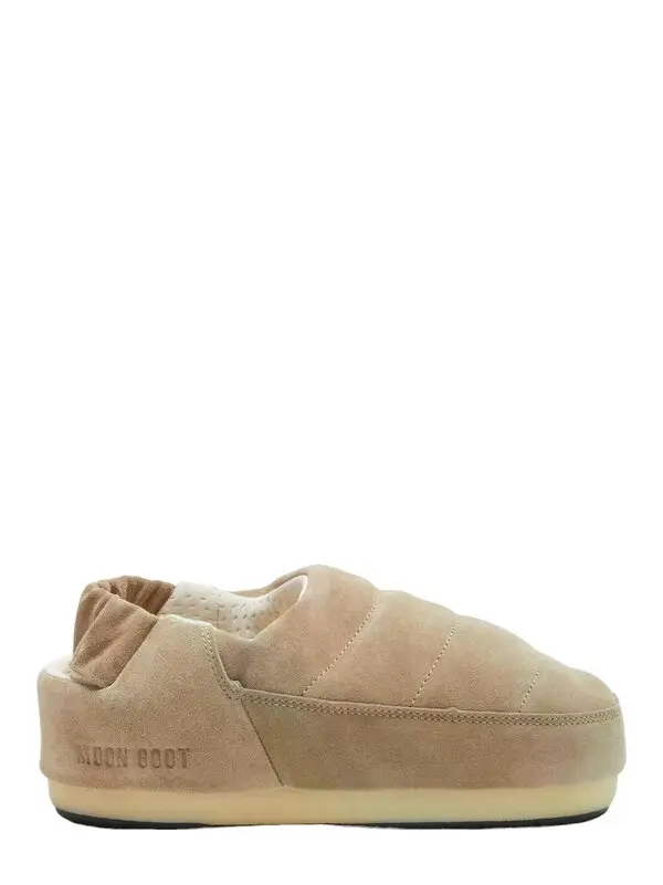 Moon Boot Evolution Suede Slippers - Neutrals