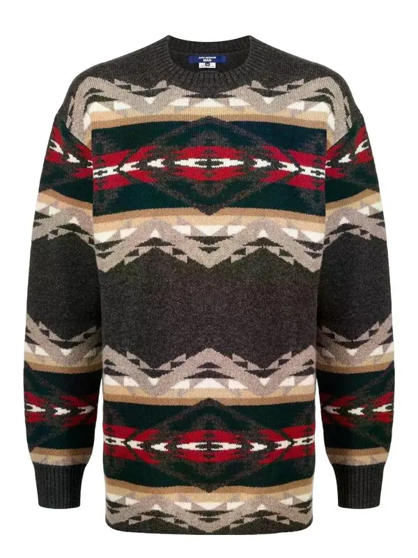 Junya Watanabe Intarsia-knit Jumper - Multicolour