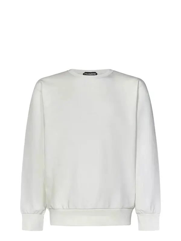 FRANZESE COLLECTION Cotton Jersey Sweatshirt - White