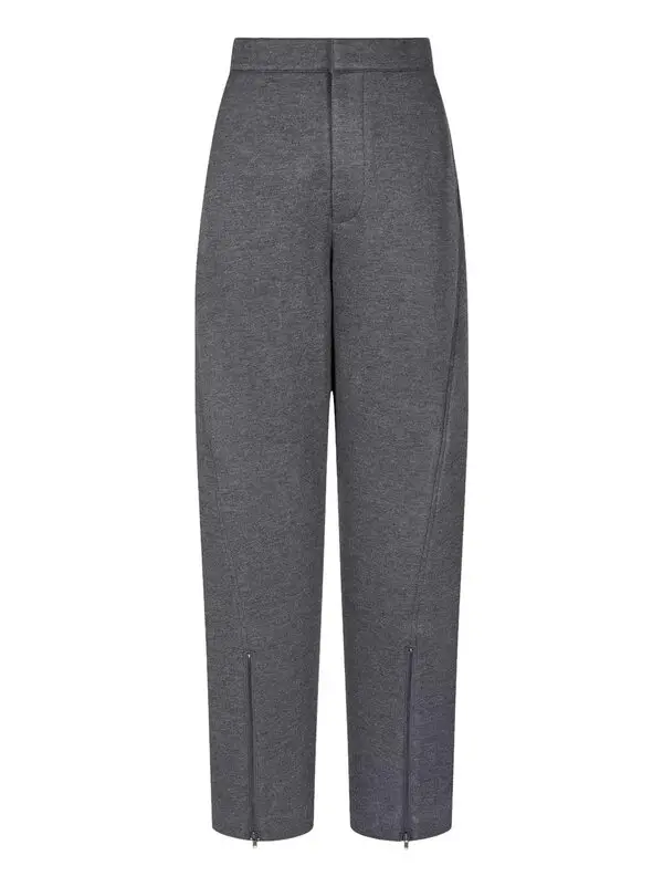 STUDIO TOMBOY Mid-rise Tapered Trousers - Grey