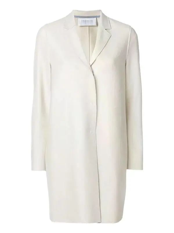 Harris Wharf London Elongated Virgin Wool Coat - Neutrals