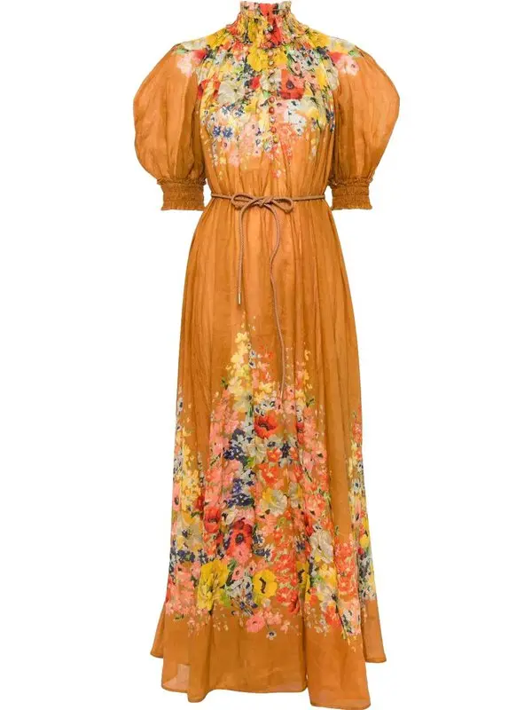 Zimmermann Alight Swing Maxi Dress - Brown