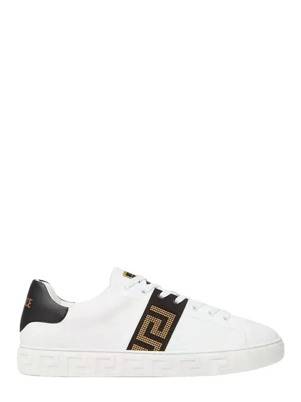 Versace Logo Sneakers - White