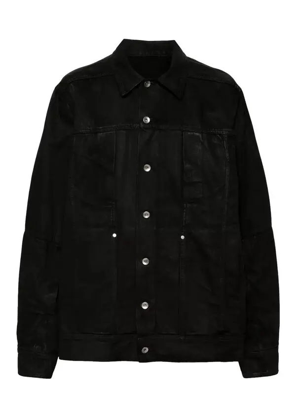 Rick Owens Worker Cotton Shirt Jacket - Black
