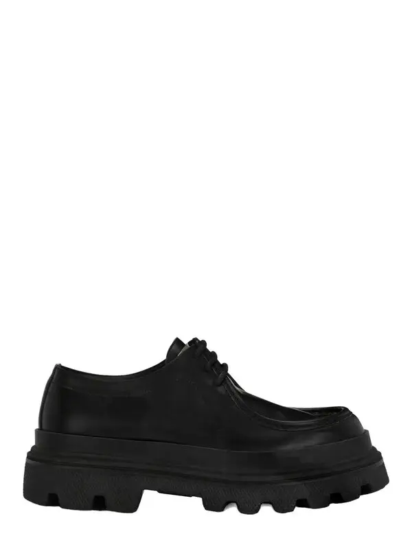 Dolce & Gabbana Leather Derby Shoes - Black