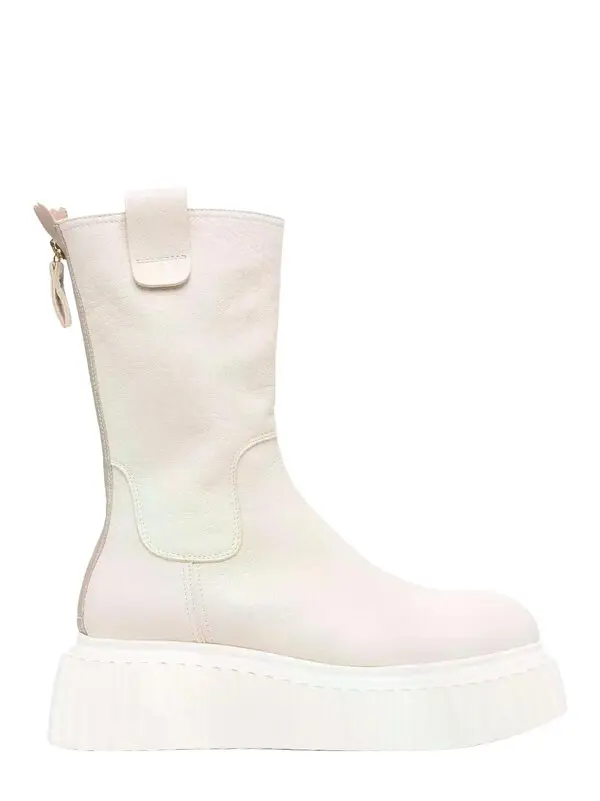 Agl Milagros Platform Boots - Neutrals