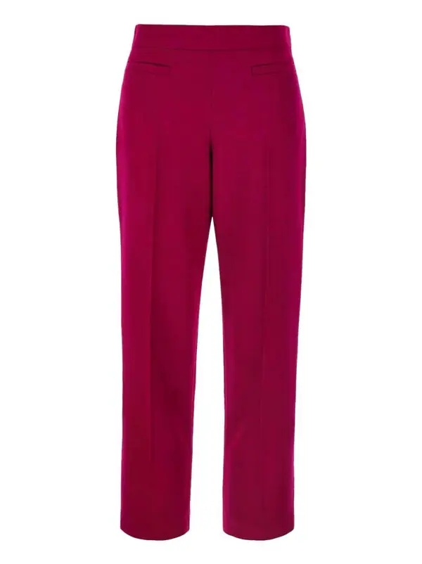 Fendi Wool-blend Cropped Trousers - Red