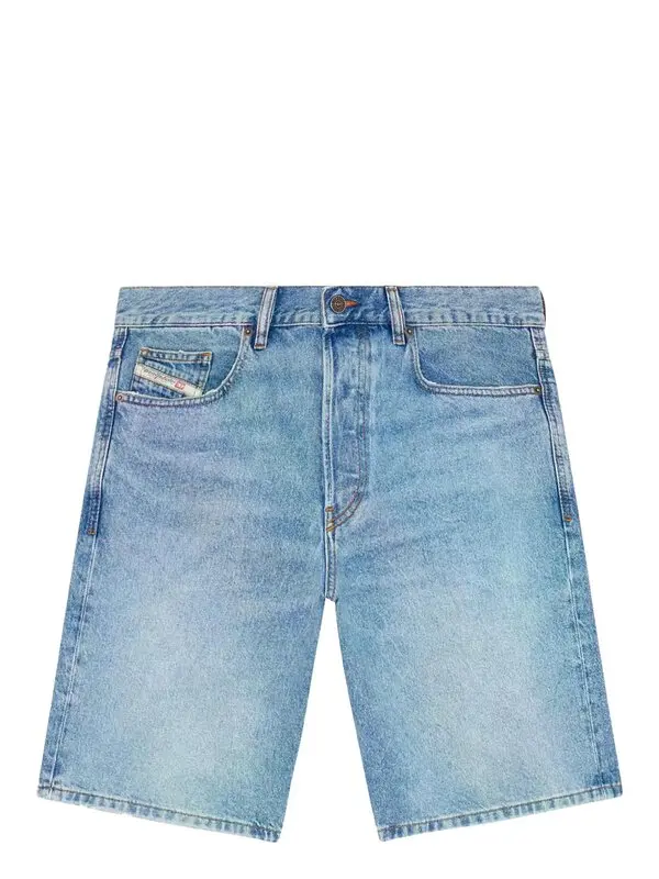 DIESEL® Logo-appliqué Denim Shorts - Blue