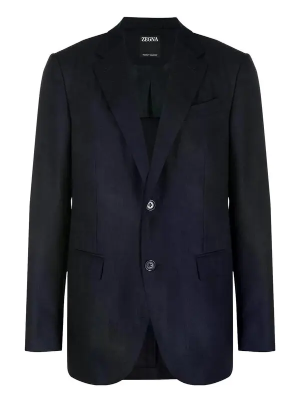 Zegna Single-breasted Blazer - Blue