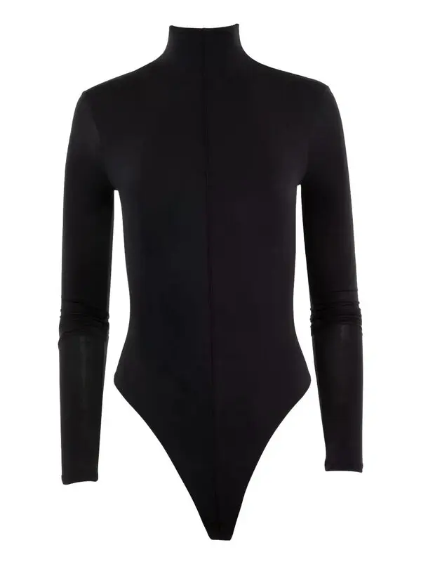 Wardrobe.NYC Long-sleeved Bodysuit - Black