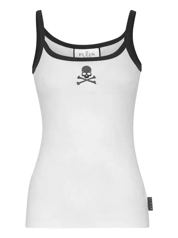 Philipp Plein Skull-print Tank Top - White
