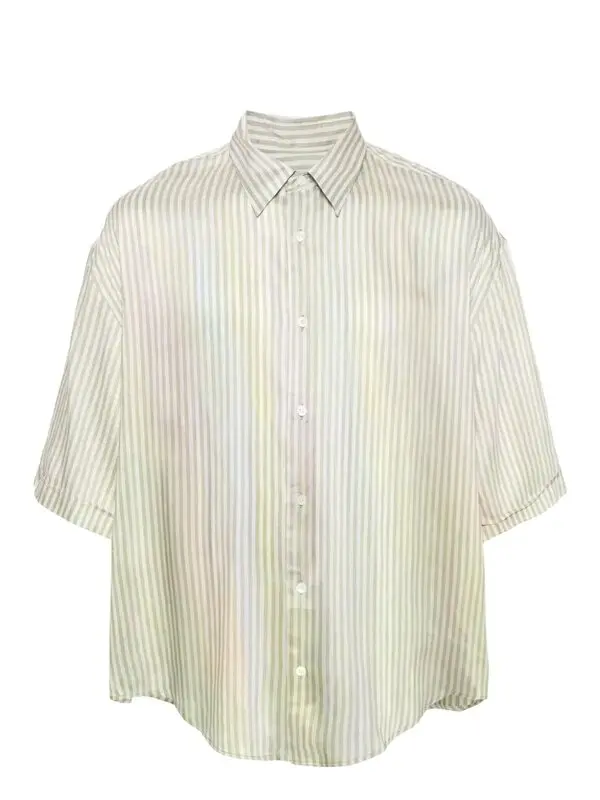 AMI Paris De Coeur Monogram-motif Shirt - Neutrals
