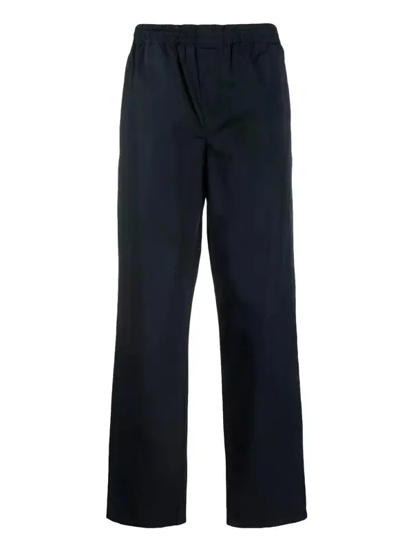Aspesi Elasticated-waistband Straight-leg Trousers - Blue