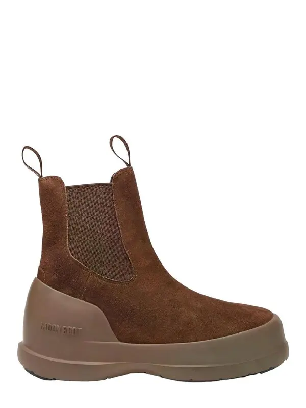 Moon Boot Luna Logo-print Boots - Brown