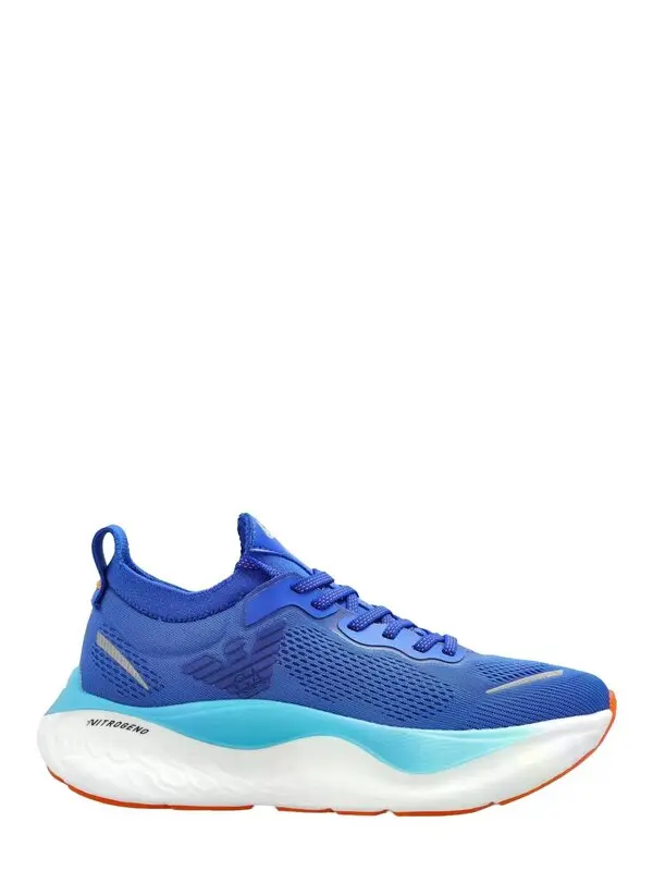 EA7 Logo-patch Sneakers - Blue
