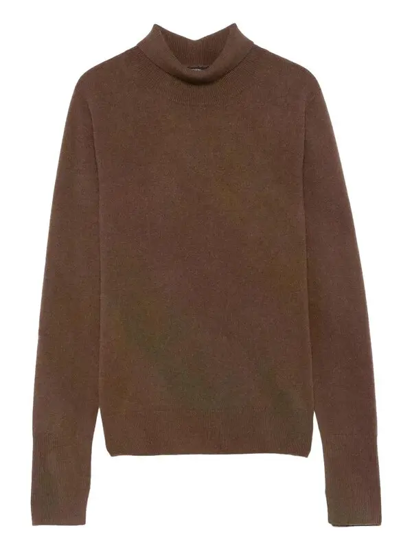 JOSEPH Cashmere High-neck Sweater - Brown